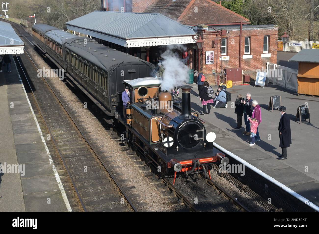 Fenchurch a Terrier locomotive pulling a passenger train on The ...