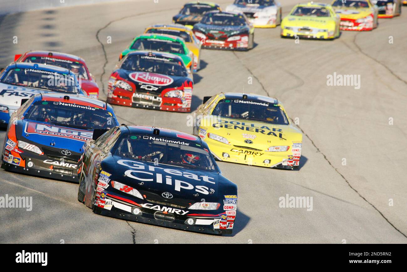 Kasey Kahne is shown during the Great Clips 300 NASCAR Nationwide ...