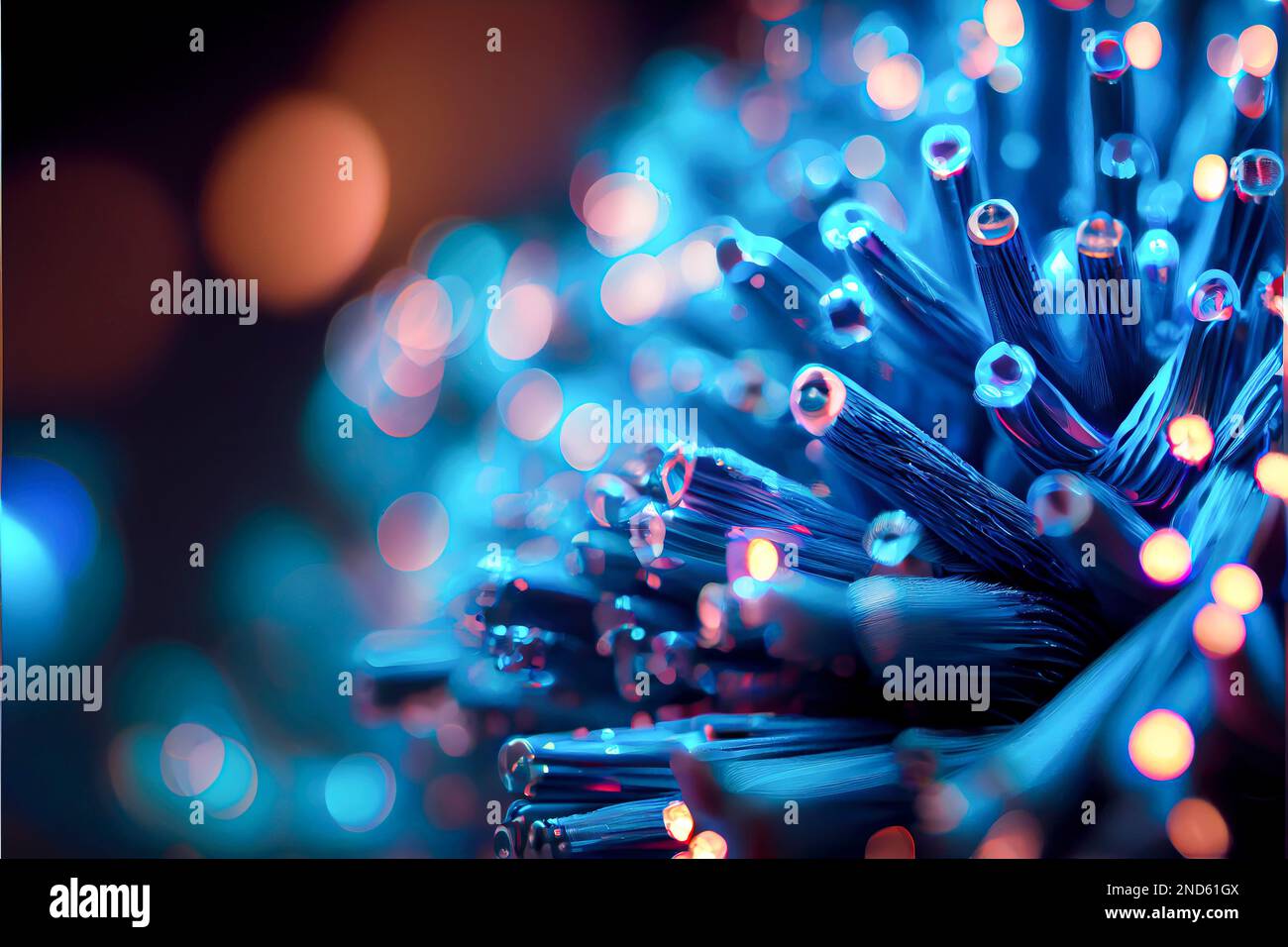 Fiber optic neural network hi-res stock photography and images - Alamy