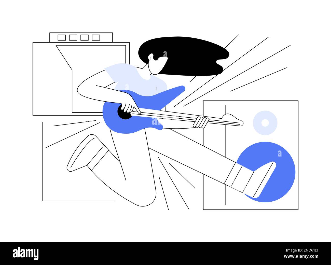 Rock music abstract concept vector illustration Stock Vector Image ...