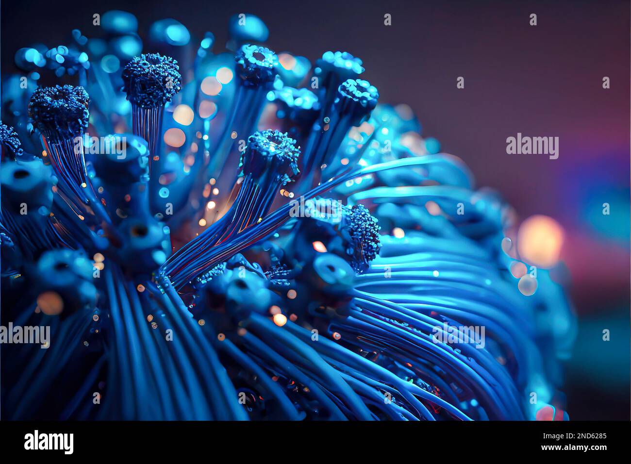 Fiber optic neural network hi-res stock photography and images - Alamy