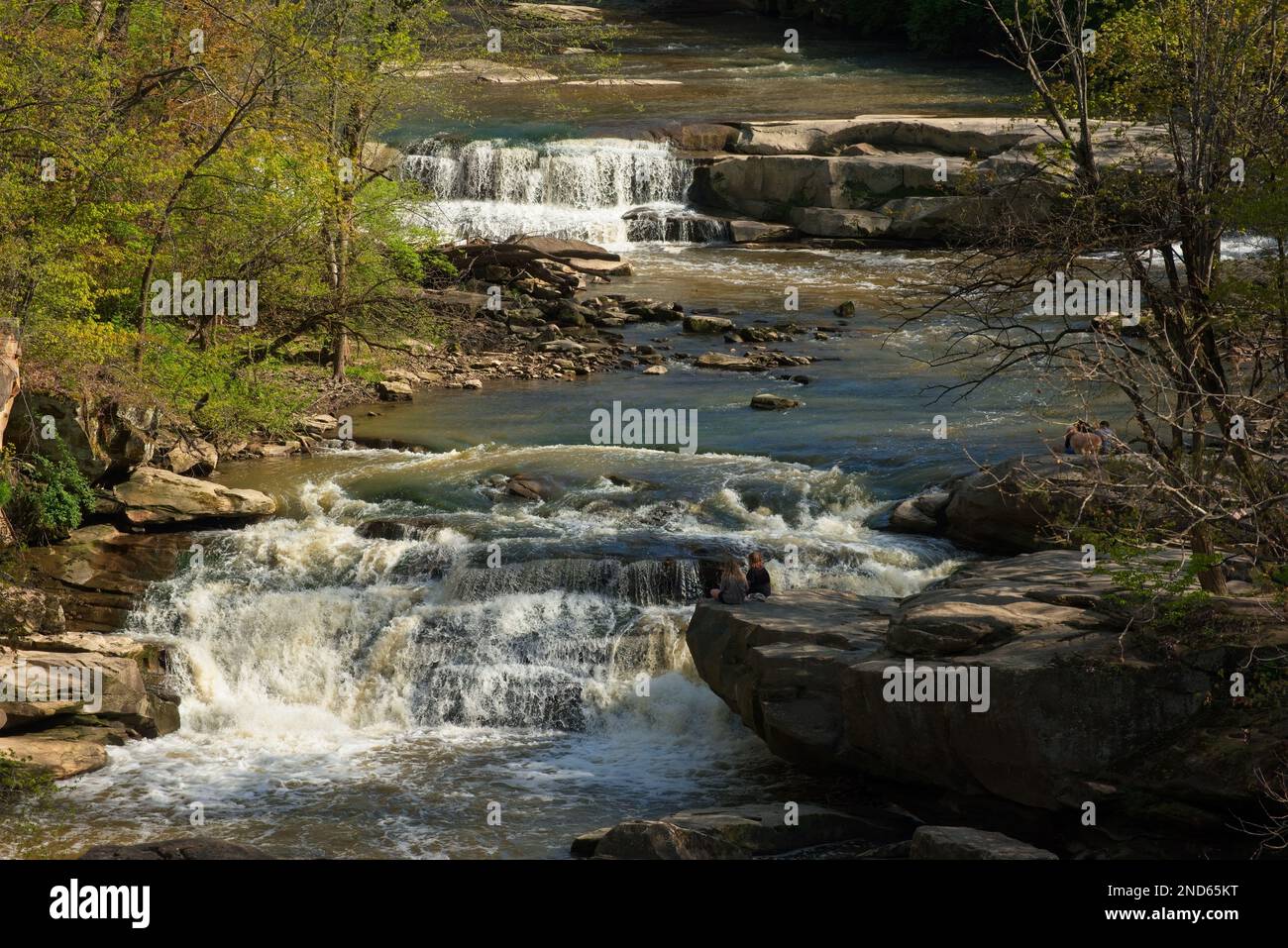 Berea Falls on the Rocky River East Branch in the Cleveland, Ohio ...