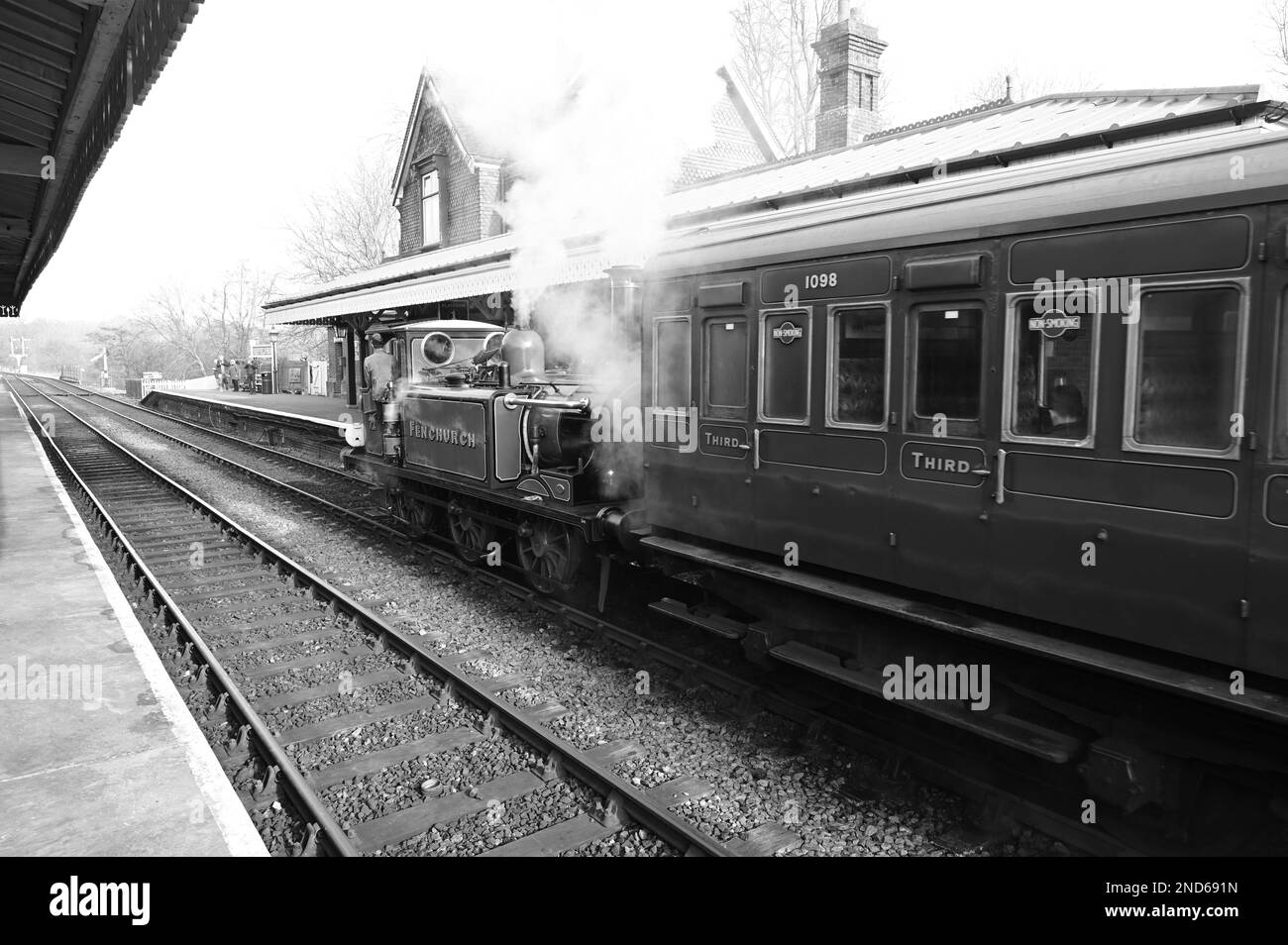Fenchurch a Terrier locomotive pulling a passenger train on The ...