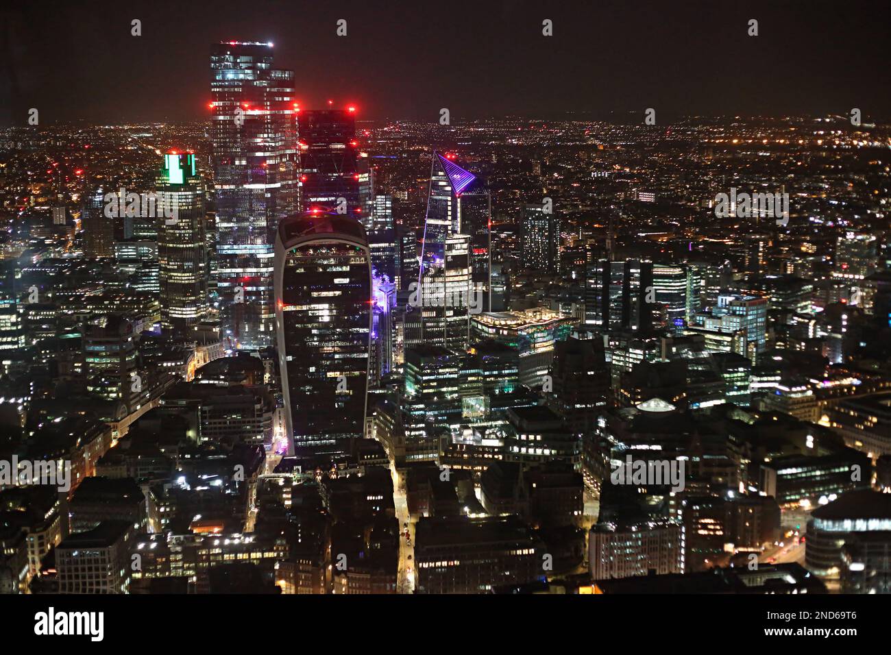 Night in the City of London Stock Photo - Alamy