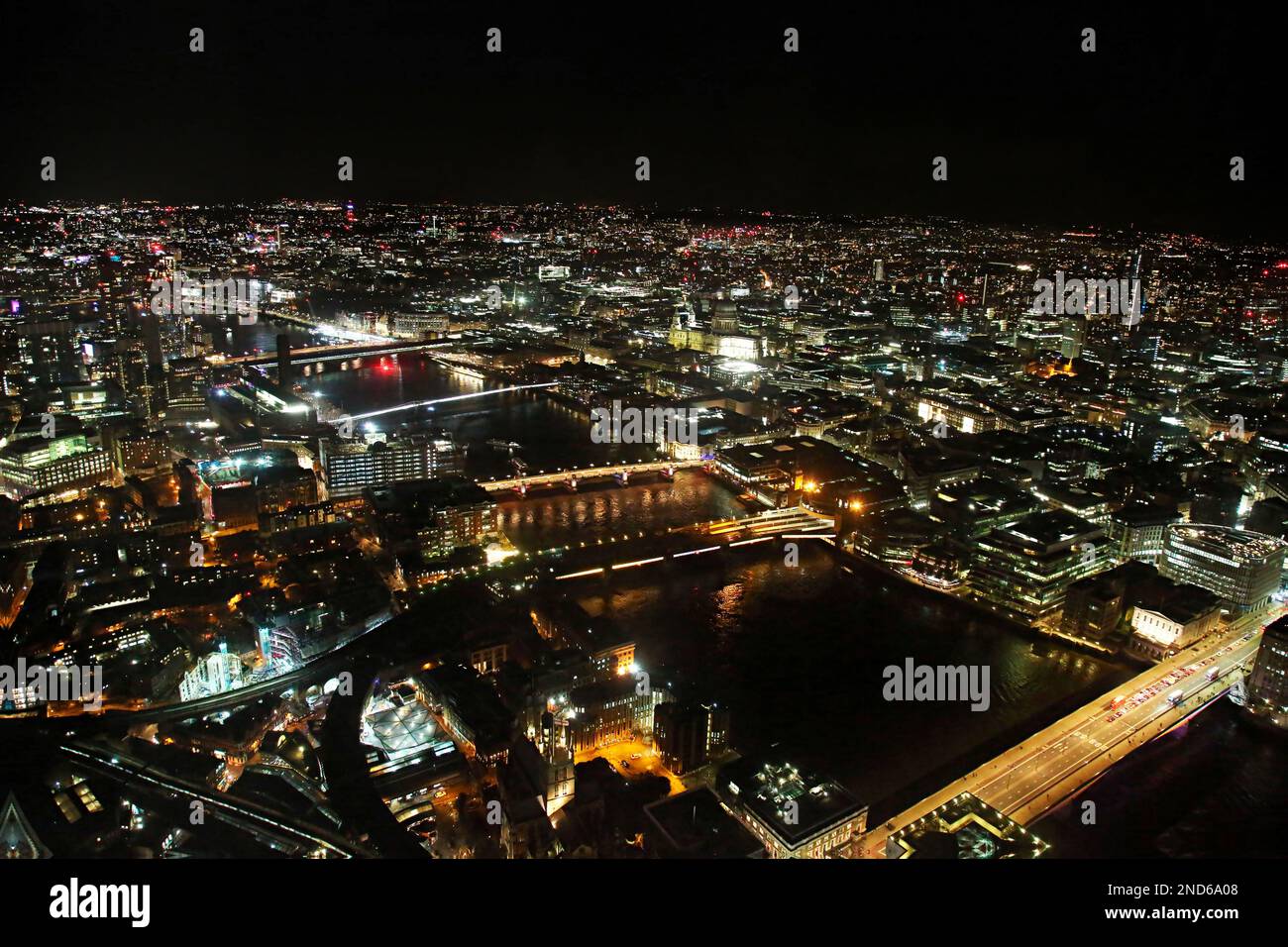 Night in the City of London Stock Photo - Alamy