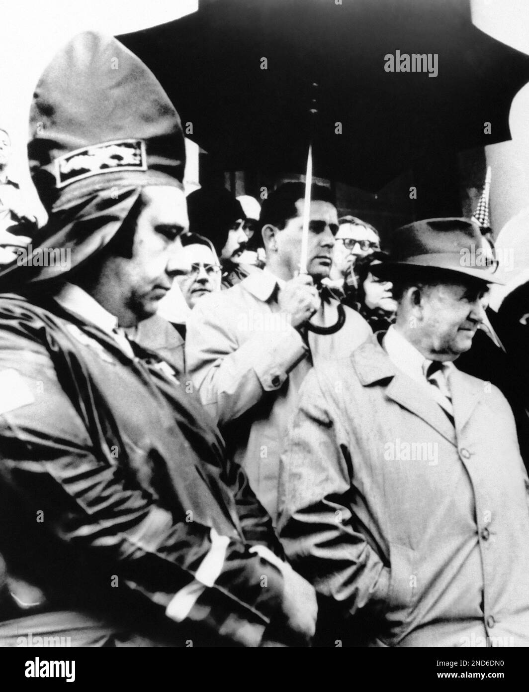 Dale Reusch, left, head of Ohio’s Ku Klux Klan, and James Venable ...