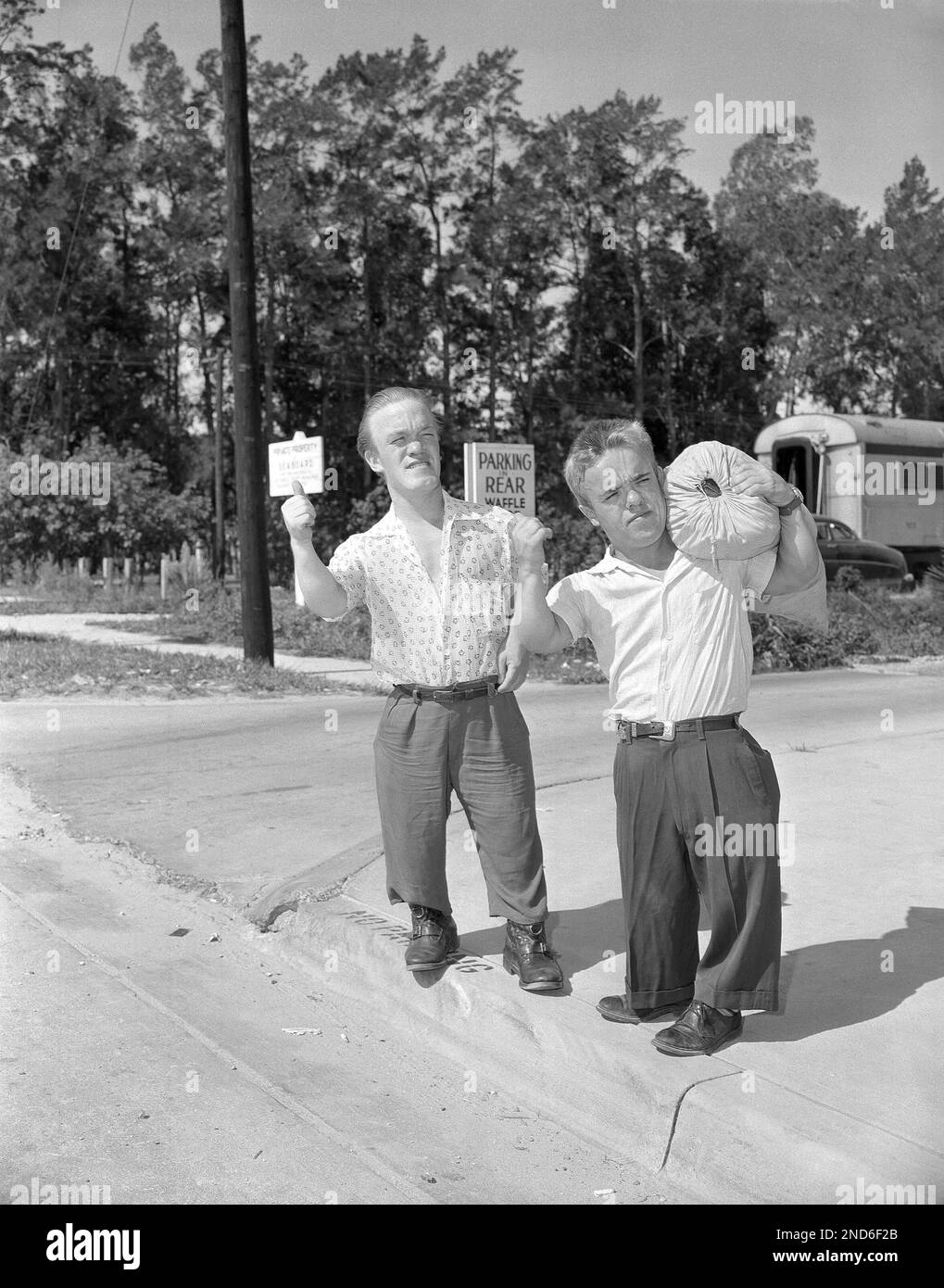 Roy Smith, left, and Harry Burman, right, two dwarves from London ...