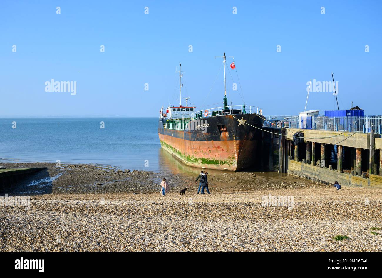 Whitstable, Kent, England, UK. Cargo ship 'River Trader' (1989 - 794 ...