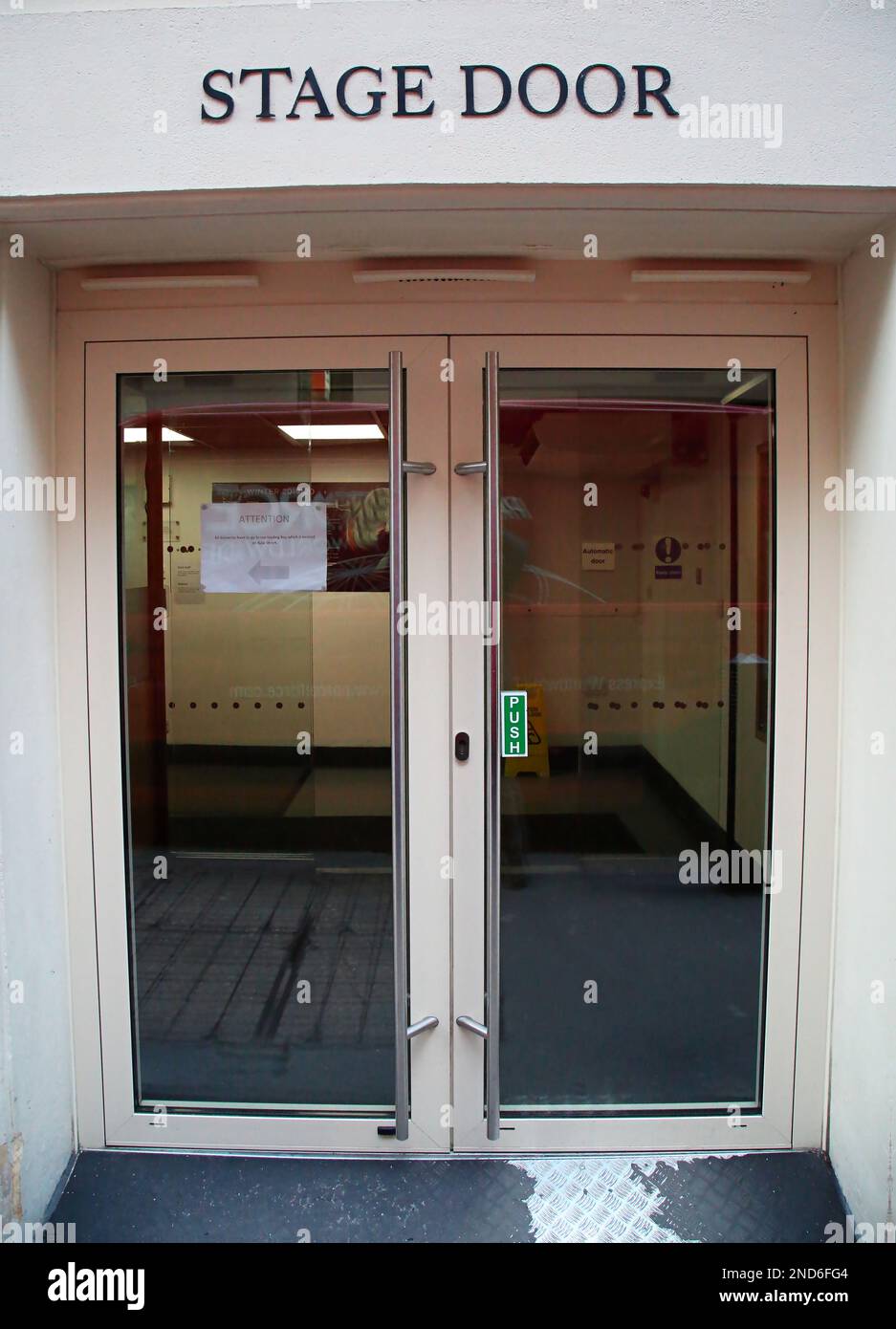 Stage door of a theater Stock Photo - Alamy