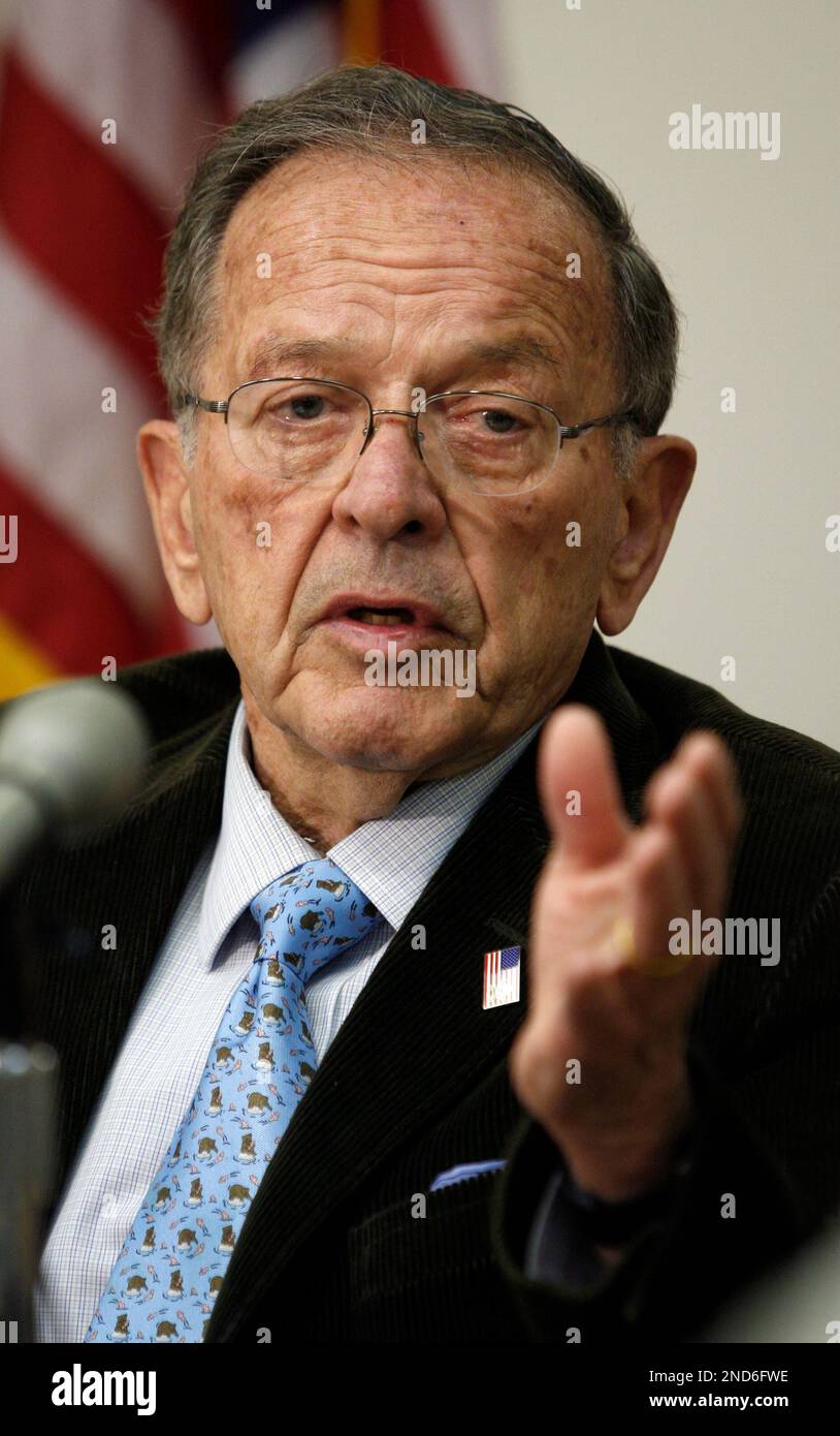 FILE - In this Sept. 19, 2008 file photo, U.S. Sen. Ted Stevens, R ...