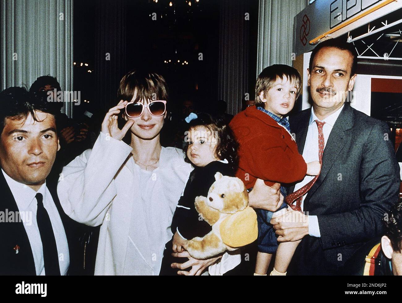 Actress Nastassja Kinski arrives with her husband, Egyptian producer Ibrahim Moussa, and ...