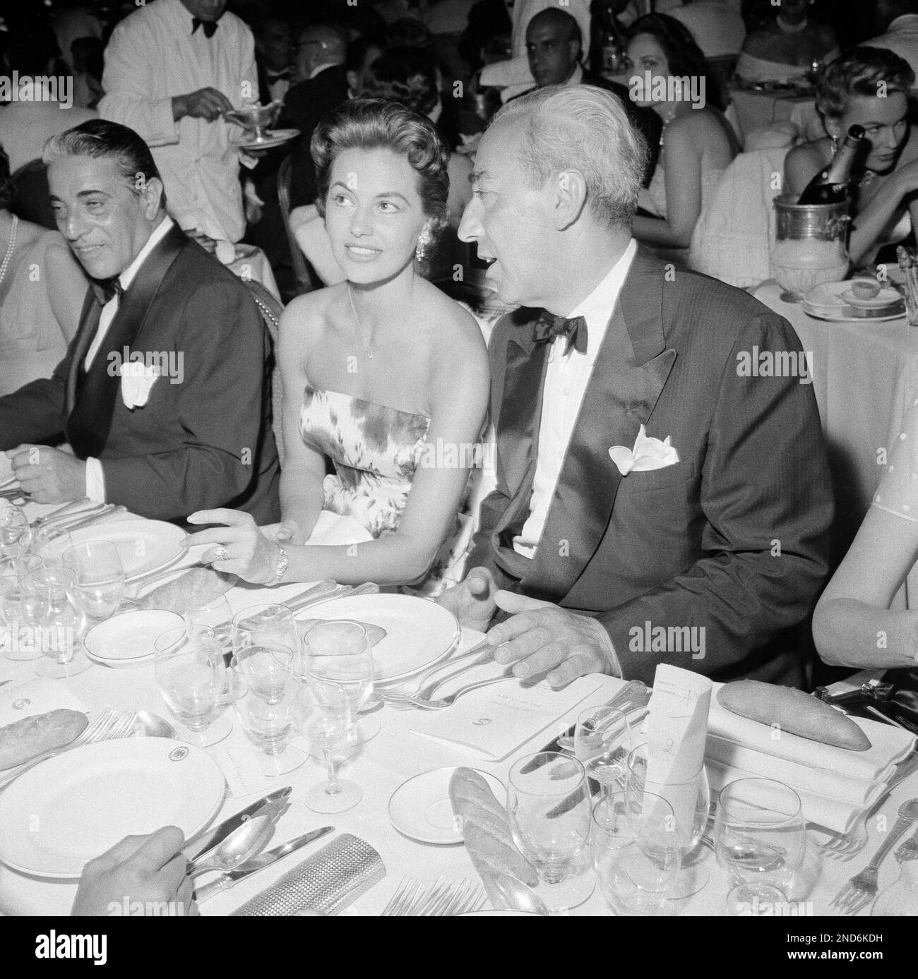 Hollywood dancer Cyd Charisse is with Greek ship owners Aristotle ...