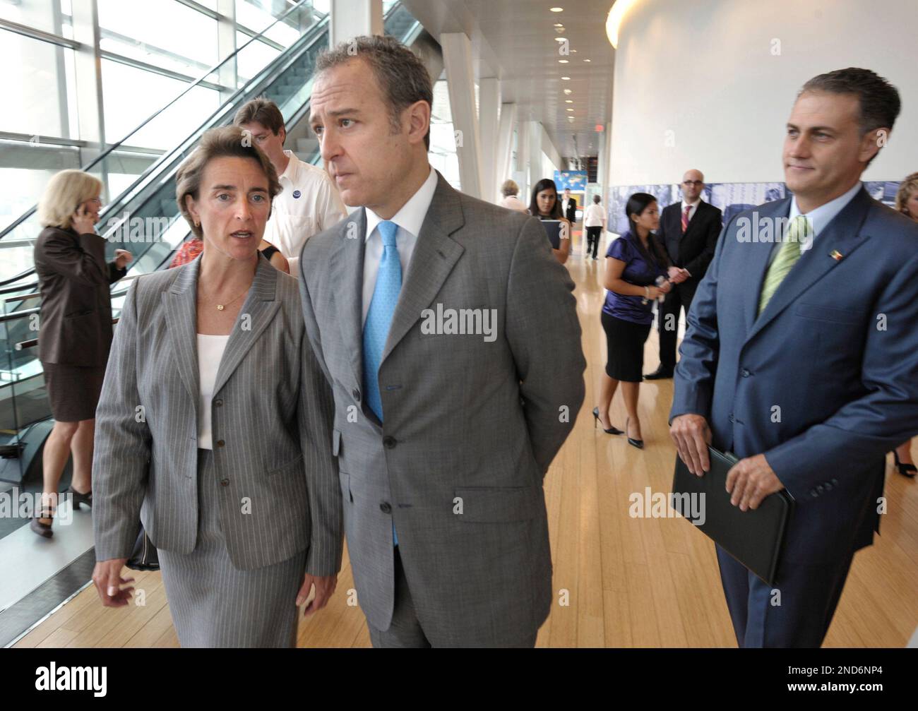 Democratic Sen. Blanche Lincoln of Arkansas, left, Mexican Ambassador ...