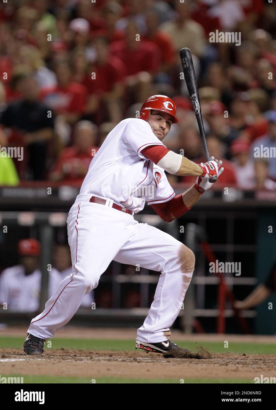 Cincinnati Reds first baseman Joey Votto in action against the Chicago ...