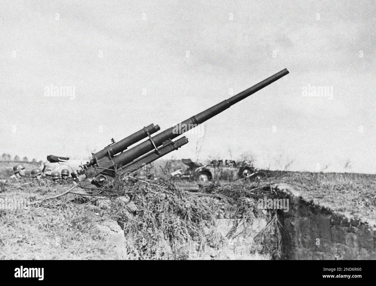 Guns were ready behind Germany’s “West Wall” to fling their shells ...