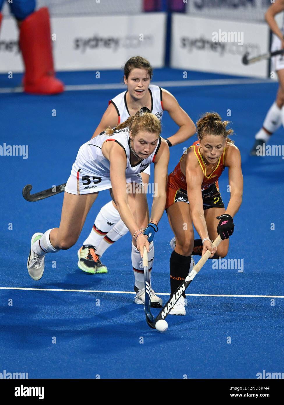 Felicia Wiedermann (L), Linnea Weidemann (M) of Germany Women's ...