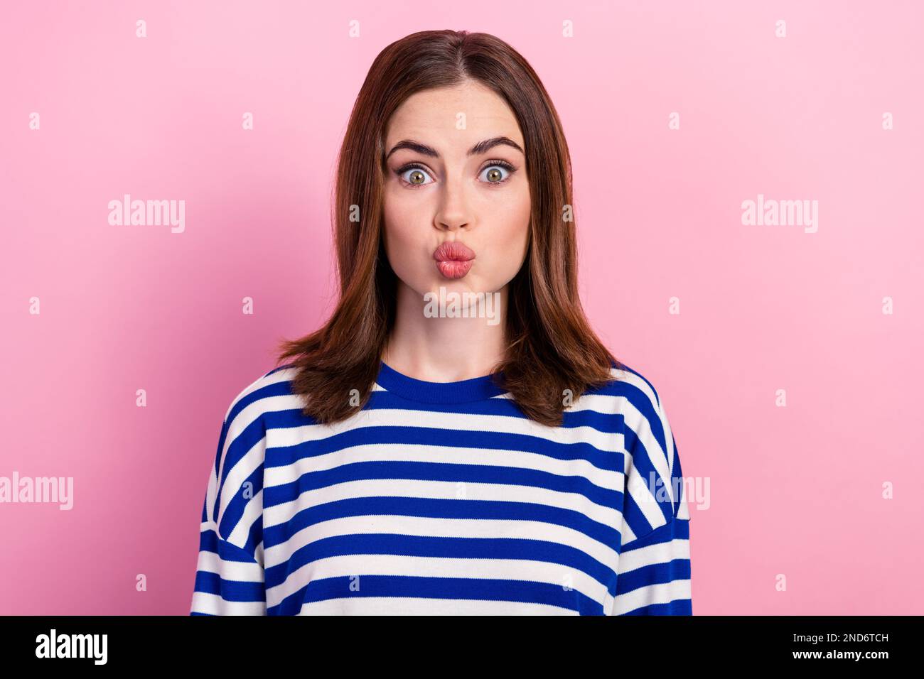 Close up photo of nice good looking pretty lady wear fashionable ...