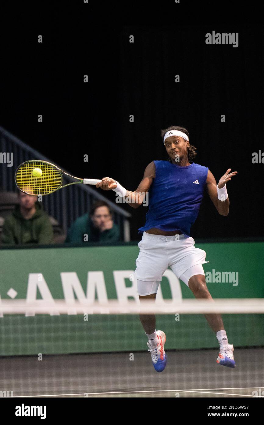 ROTTERDAM, THE NETHERLANDS - FEBRUARY 14 : Mikael Ymer of Sweden in ...