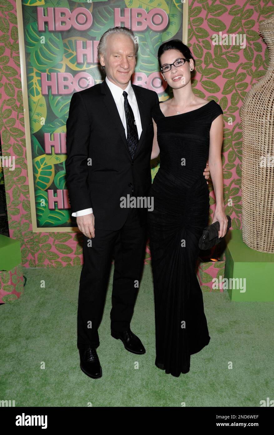 Comedian Bill Maher, left, and his girlfriend Cara Santa Maria arrive ...