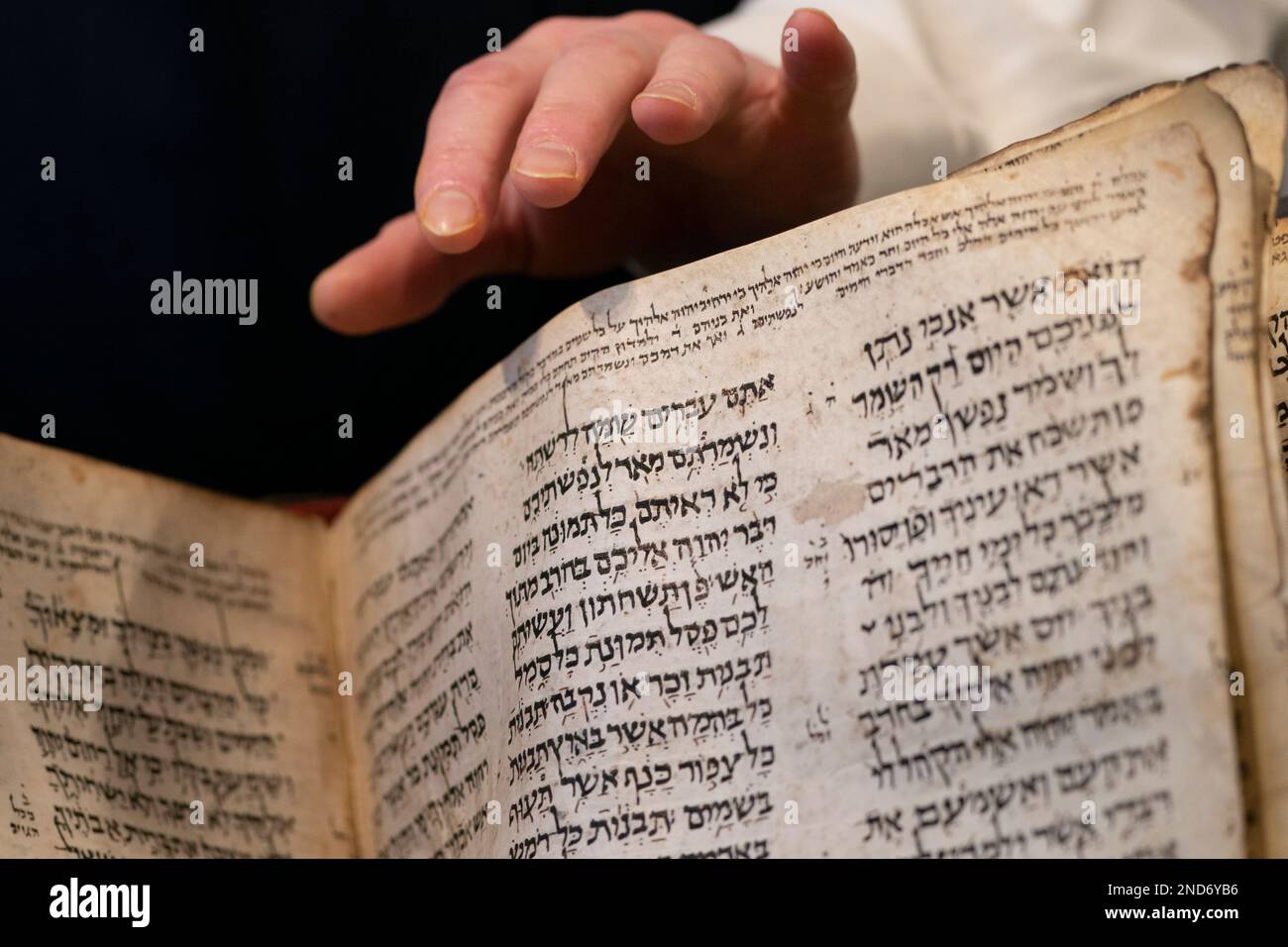 Sotheby's unveils the Codex Sassoon for auction, Wednesday, Feb. 15 ...