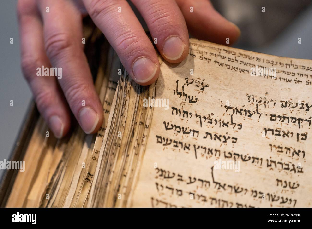 Sotheby's unveils the Codex Sassoon for auction, Wednesday, Feb. 15 ...