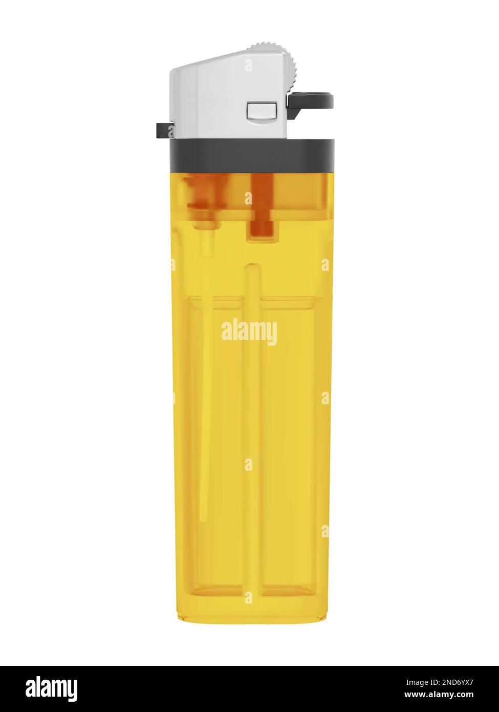 Plastic transparent classic lighter isolated on white background Stock ...