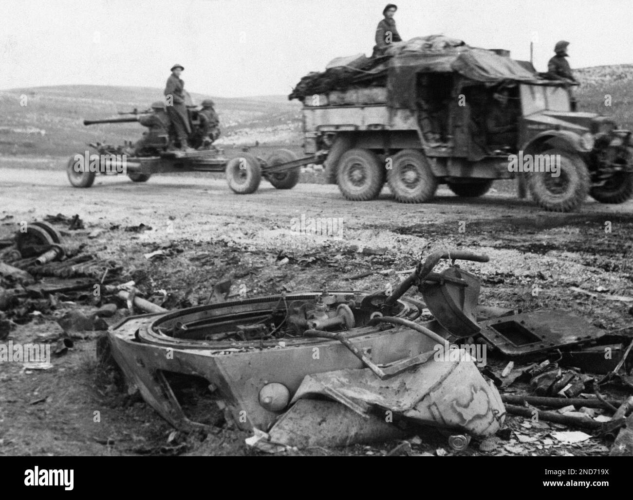 German forces, which included the 21st panzer division, made a push ...