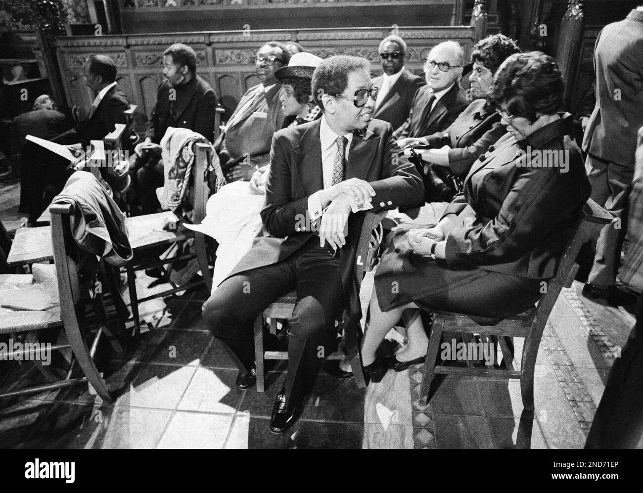 Pianist Billy Taylor, left, turns toward singer Ella Fitzgerald at the ...