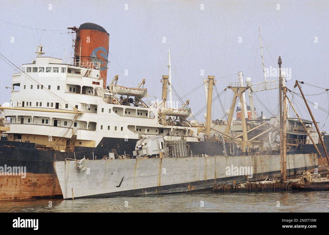 World's largest ship wrecking center at Kao Hsiung, southern Taiwan, in ...