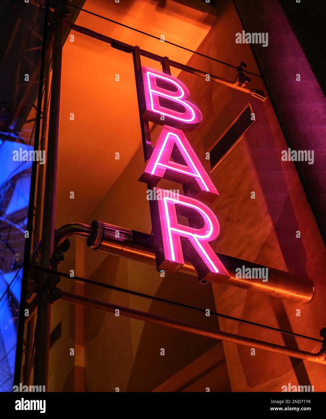 Neon sign lightning signboard hi-res stock photography and images - Alamy