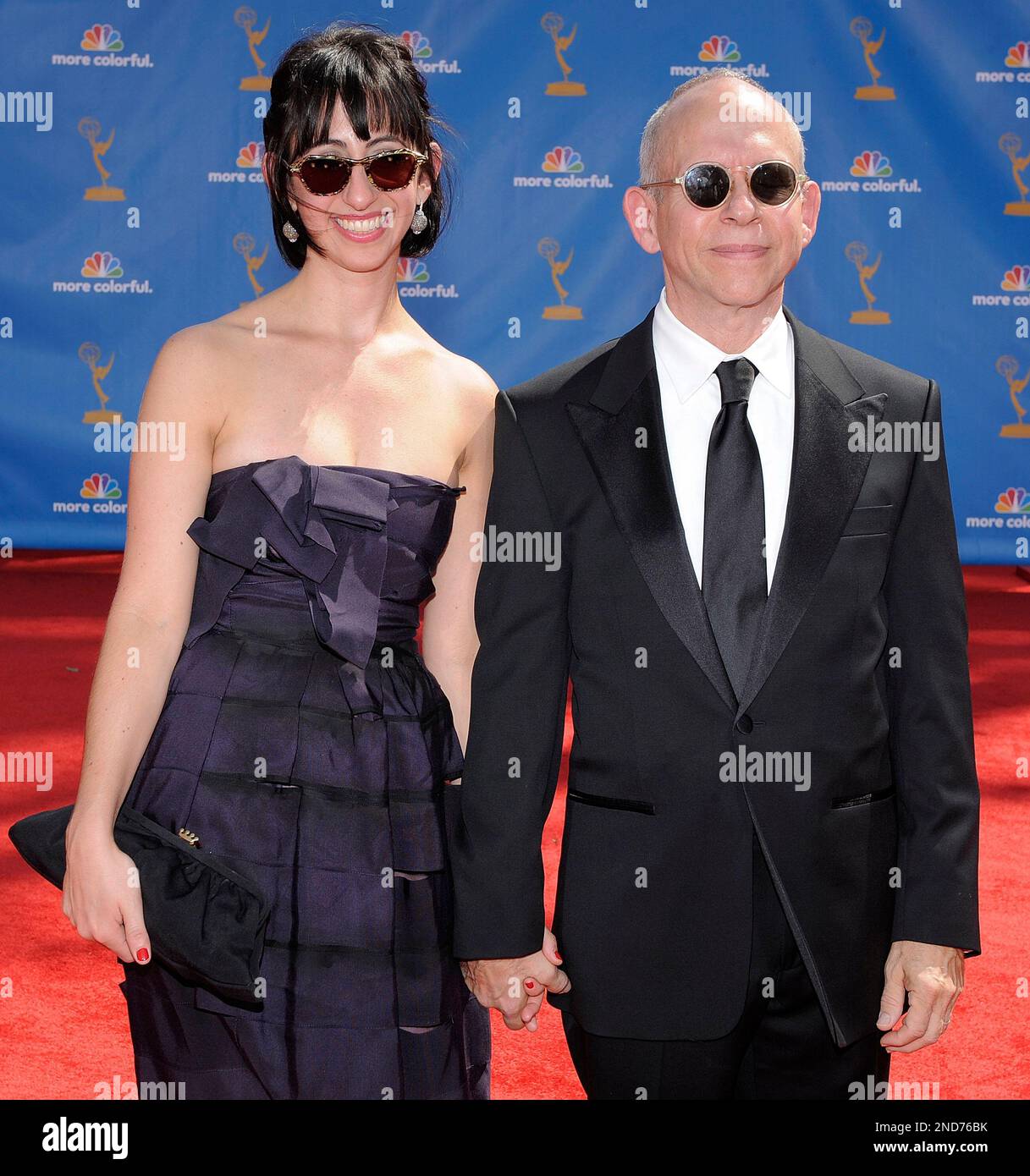Bob Balaban and his wife Lynn Grossman arrive at the 62nd Primetime ...