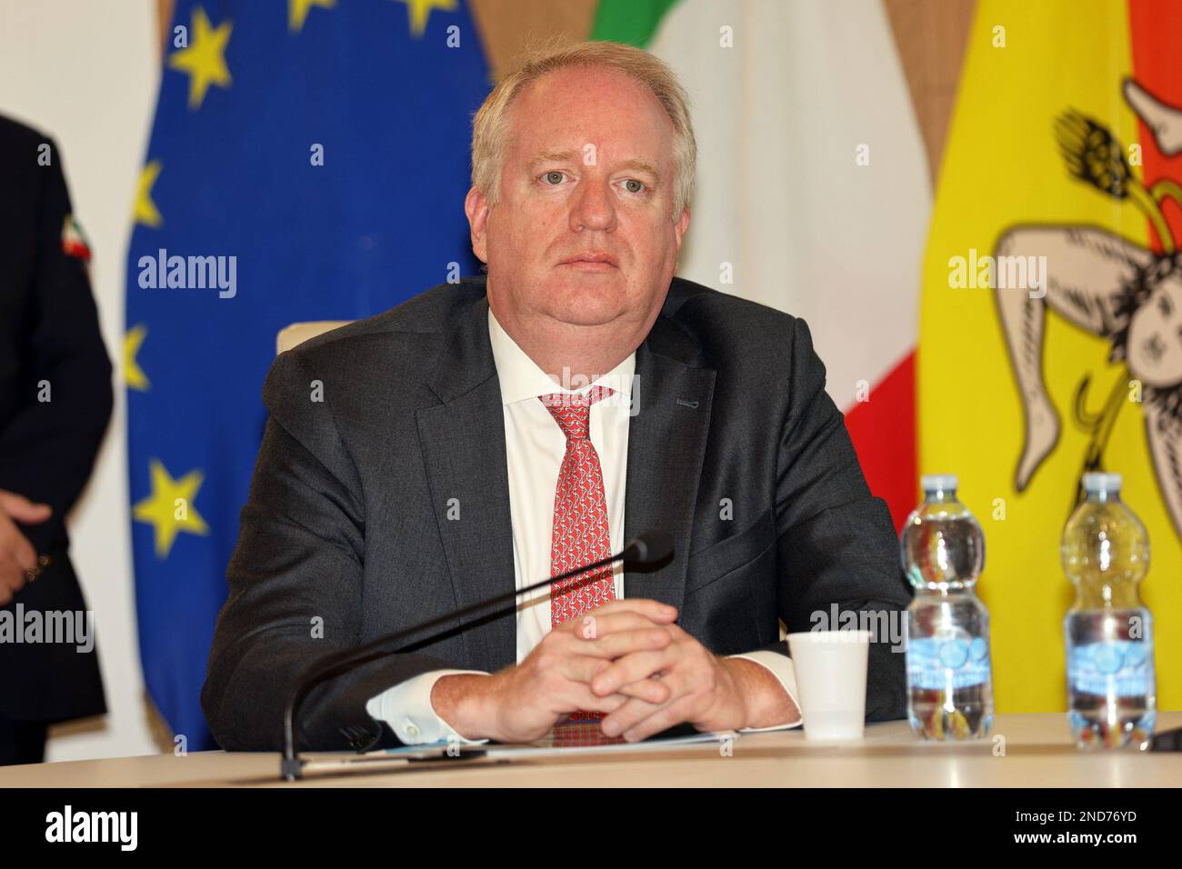 Palermo, Italy. 15th Feb, 2023. in the photo the president of ...