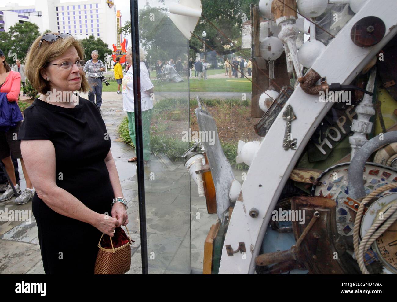 Gayle Wicker, wife of U.S. Sen. Roger Wicker, R-Miss., looks at the ...