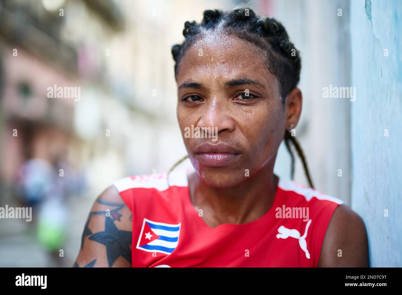 Namibia Flores Rodriguez a female cuban boxer Stock Photo - Alamy