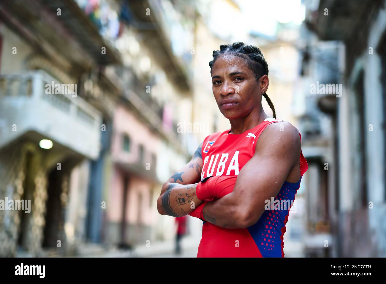 Namibia Flores Rodriguez a female cuban boxer Stock Photo - Alamy
