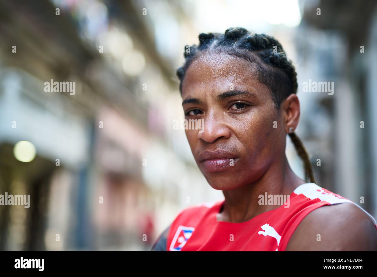 Namibia Flores Rodriguez a female cuban boxer Stock Photo - Alamy