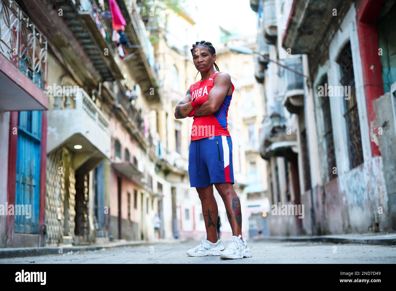 Namibia Flores Rodriguez a female cuban boxer Stock Photo - Alamy