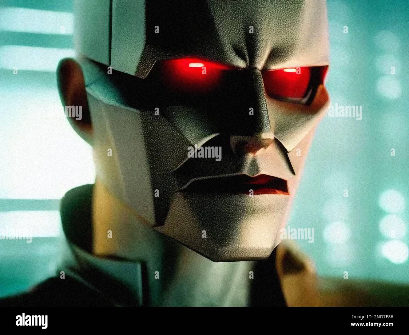 A handsome evil cyborg Stock Photo - Alamy