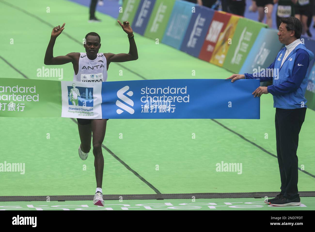 MenHH Marathon champion Philimon Kiptoo Kipchumba arrives at the 25th ...