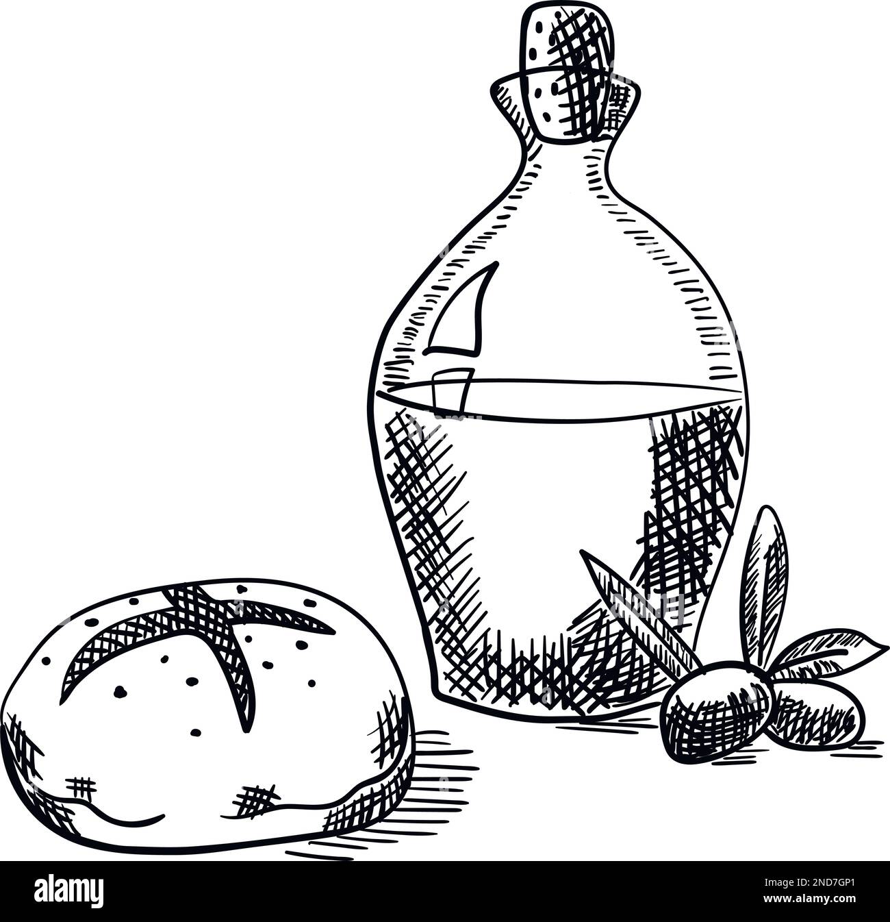 Hand baked bread Black and White Stock Photos & Images - Alamy