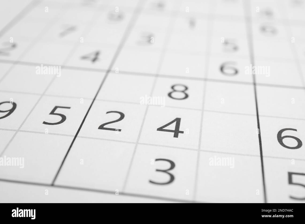 Sudoku background hi-res stock photography and images - Alamy