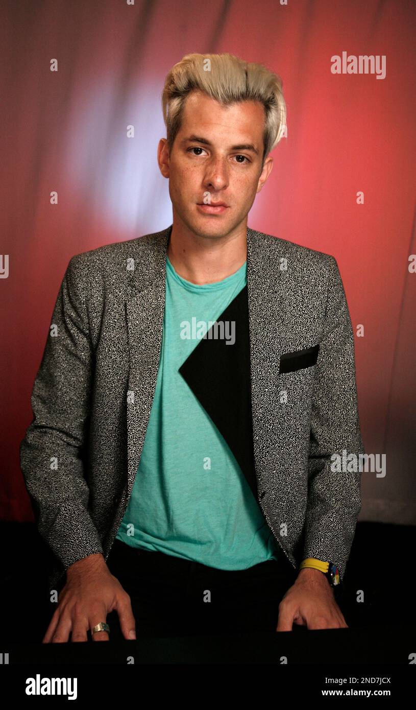 Recording artist Mark Ronson poses for a portrait in New York, Friday ...
