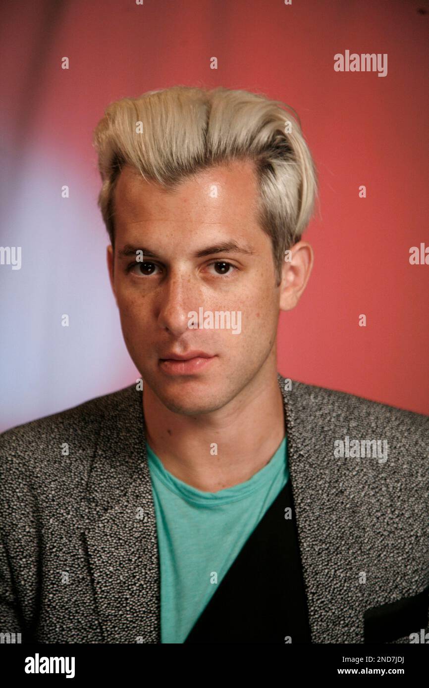 Recording artist Mark Ronson poses for a portrait in New York, Friday ...