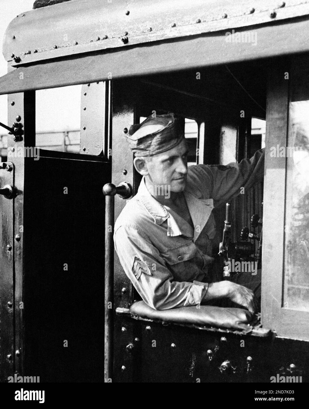 Sergeant John Nagy, engineer on the B. and F. railroad of the Panama ...