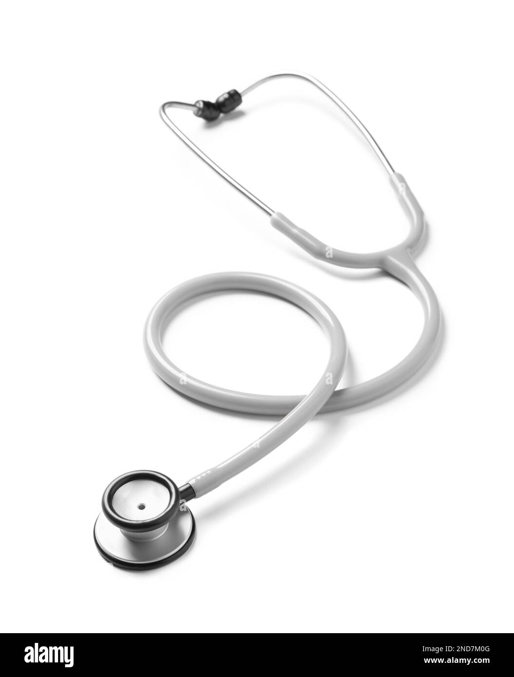 Stethoscope medical equipment grey Cut Out Stock Images & Pictures - Alamy
