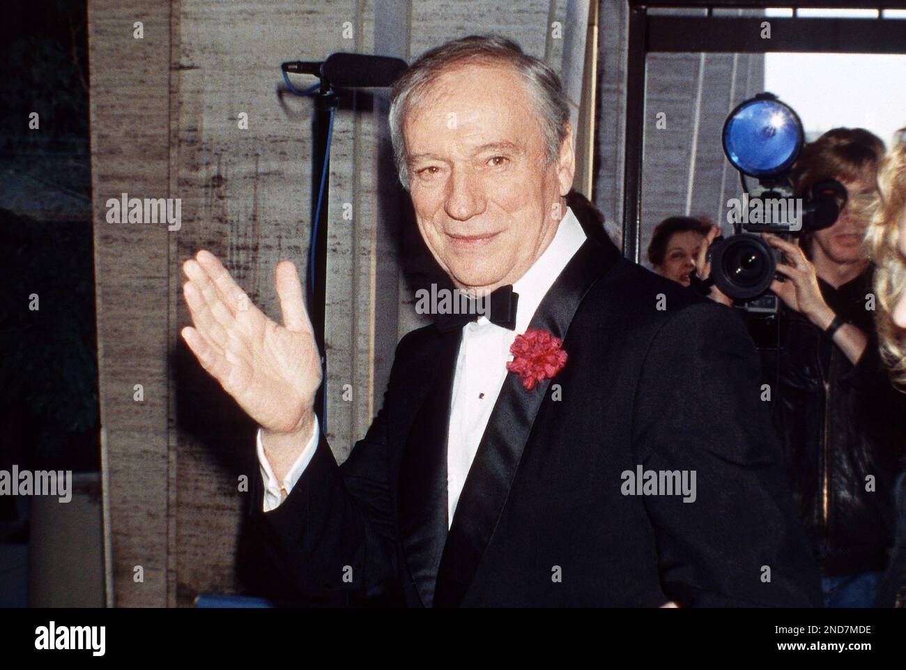 French Actor Yves Montand arrives at New York’s Lincoln Center on ...