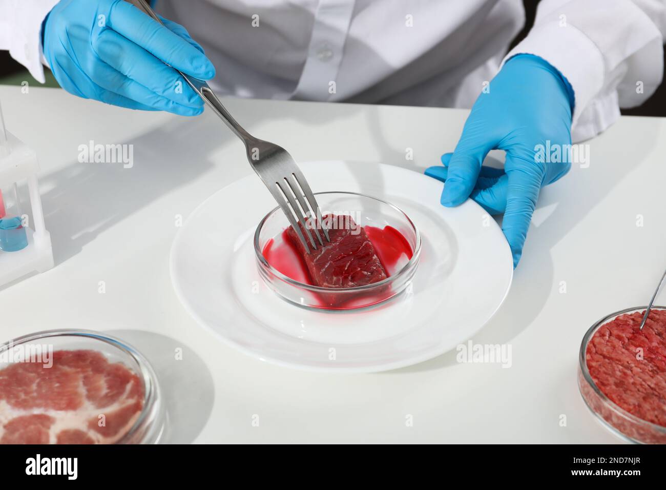 Laboratory meat hand hi-res stock photography and images - Alamy