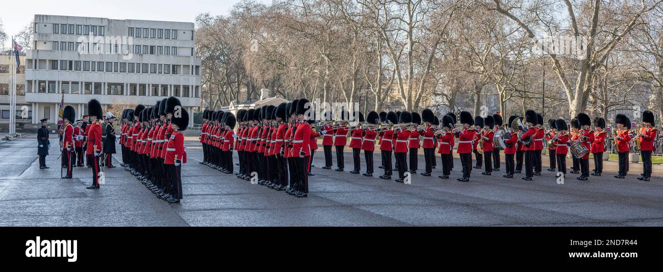 Wellington Barracks, London, UK. 15 February 2023. The Major General ...