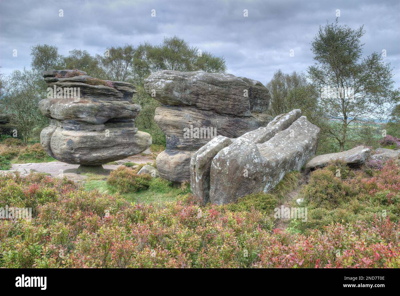 Brimham Rocks, Summerbridge, Harrogate HG3 4DW Stock Photo - Alamy