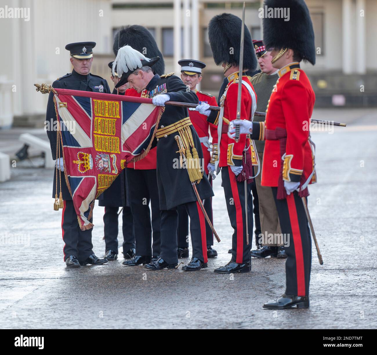 Wellington Barracks, London, UK. 15 February 2023. The Major General ...
